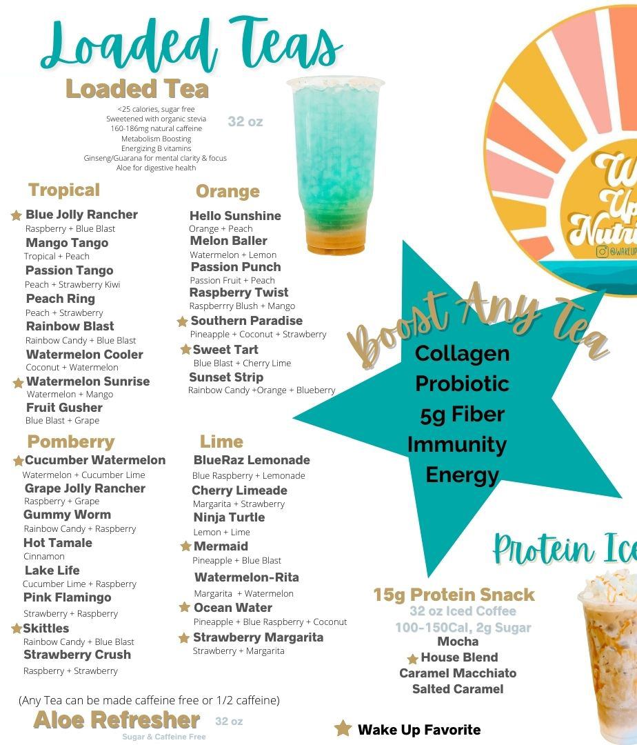 Our Menu – Wake Up Nutrition